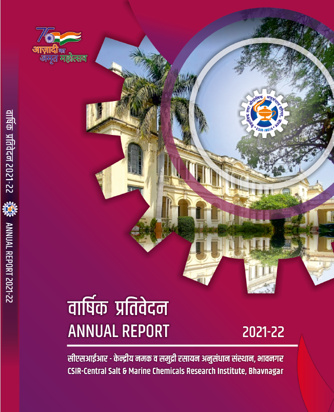 Annual Report | CSIR-CSMCRI Bhavnagar